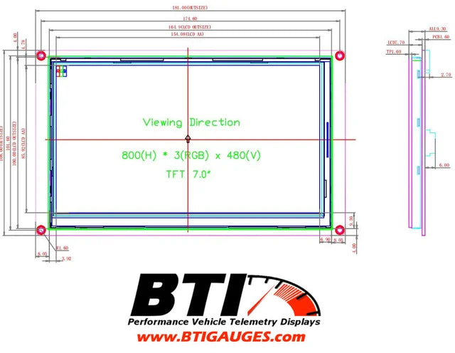 BTI 7" Multi-Integration Touch Screen RAW Screen – Moe Supra ...